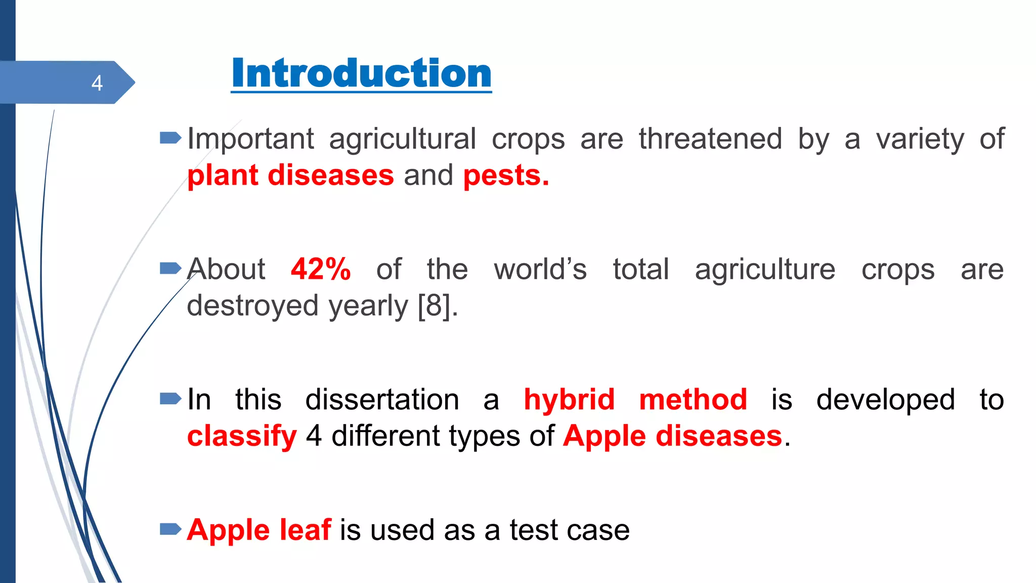 Classification Of Apple Diseases Through Machine Learning Ppt