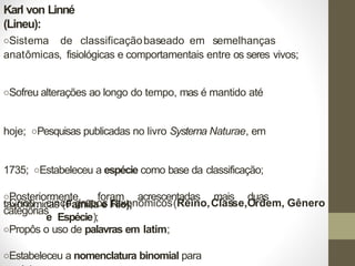 Classificação dos seres vivos.......pptx