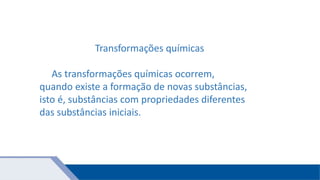 Classificação dos tipos de reações químicas, relacionando-as ao ...