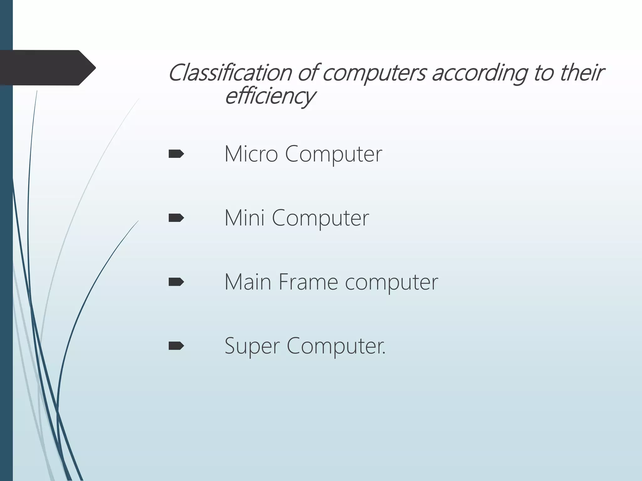 General computer - Classification of computers | PPSX