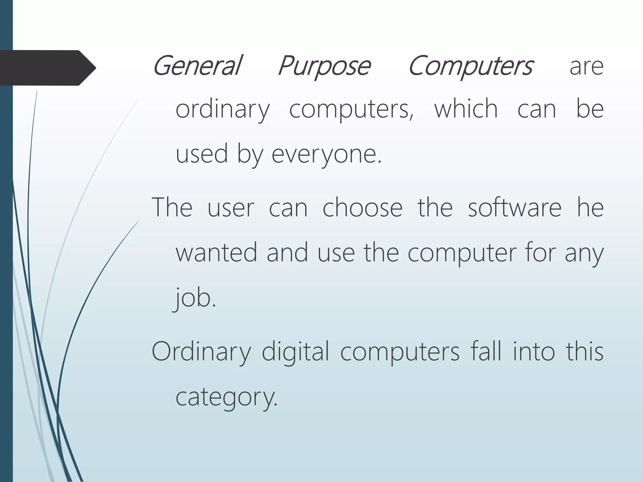 General computer - Classification of computers | PPT