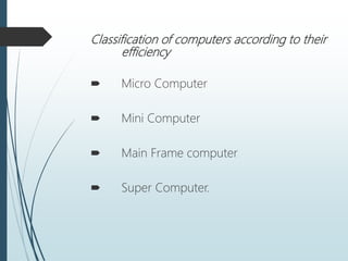 General computer - Classification of computers | PPT | Free Download