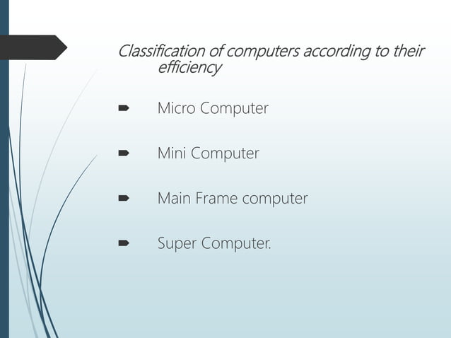 General computer - Classification of computers | PPSX