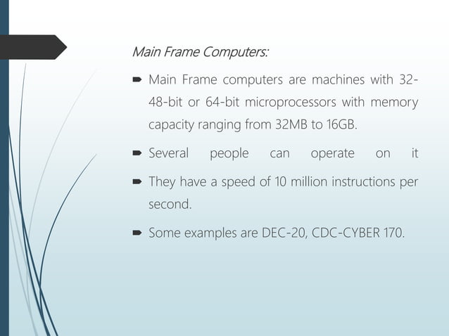 General computer - Classification of computers | PPSX