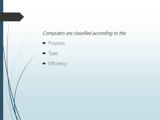 General computer - Classification of computers | PPT | Free Download