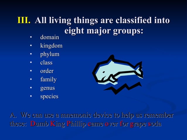 Classification | PPT | Biological Sciences | Science