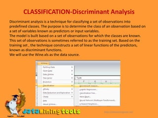 XL-Miner: Classification | PPT