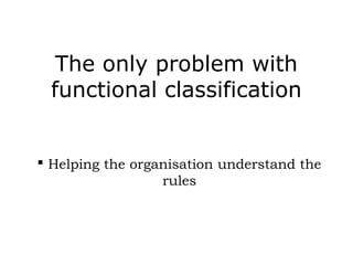 Functional classification for business - why and how-to | PPT