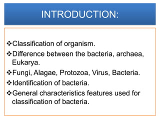 Classification of microrganisms | PPTX