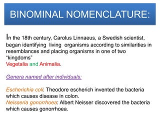 Classification of microrganisms | PPTX