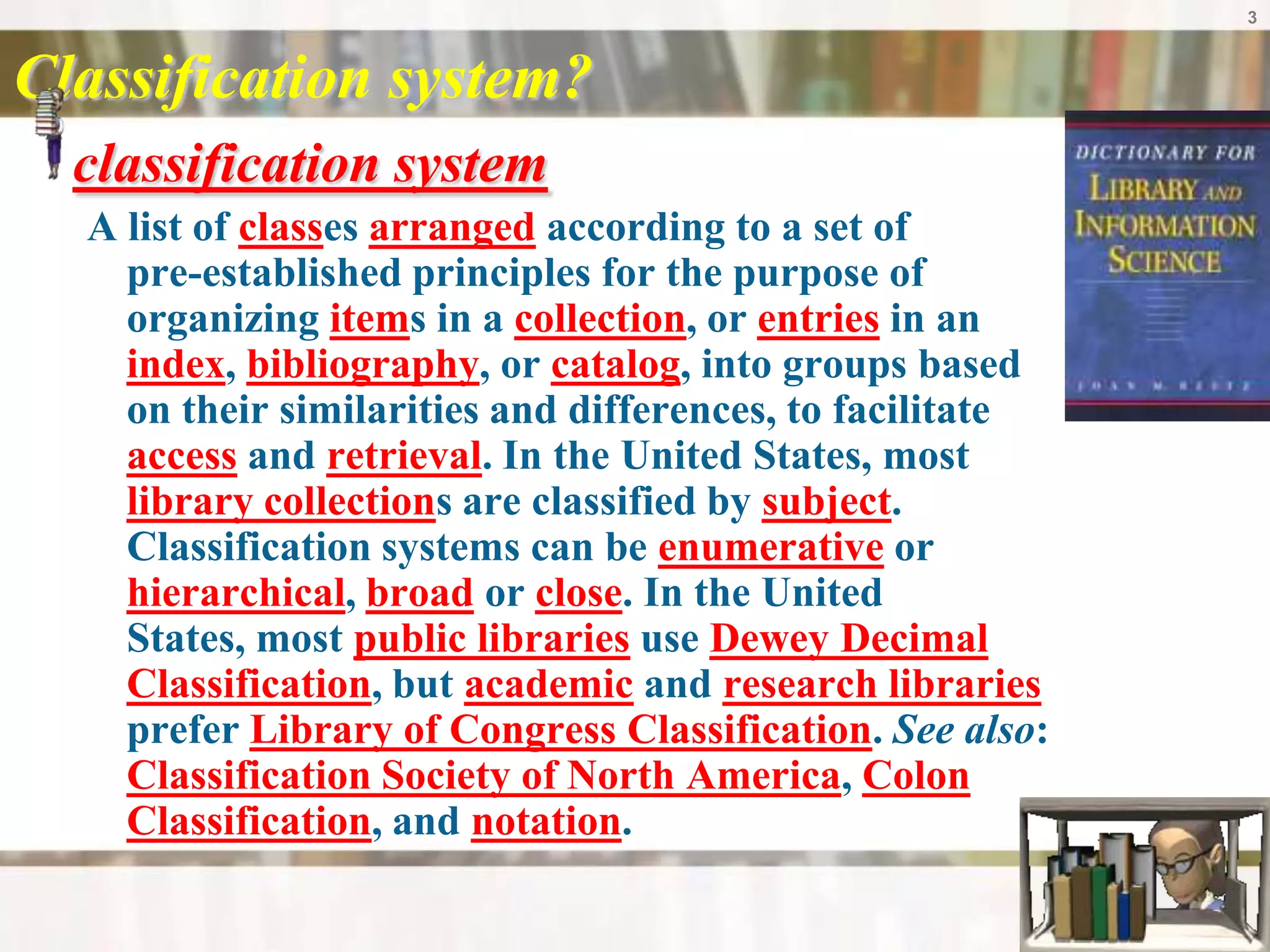 Classification: The librarian's numbers game | PPTX