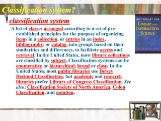 Classification: The Librarians' Numbers Game or, Doing the Dewey Thing ...