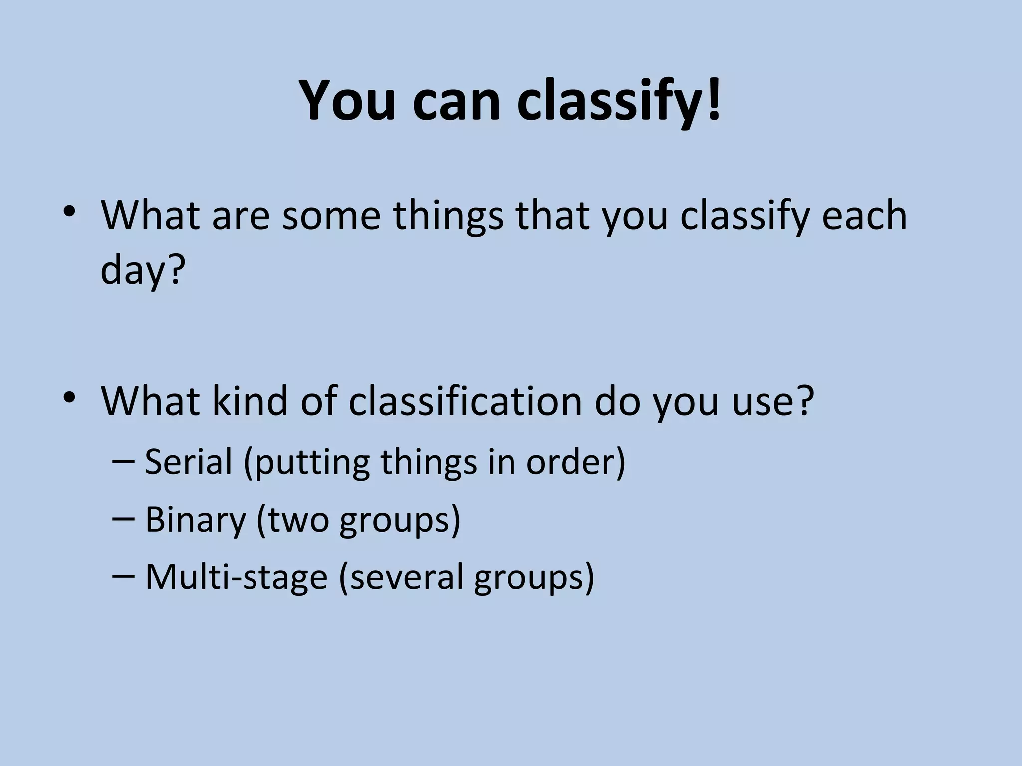 Classification | PPT
