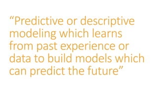 Introduction to Machine Learning & Classification | PPTX