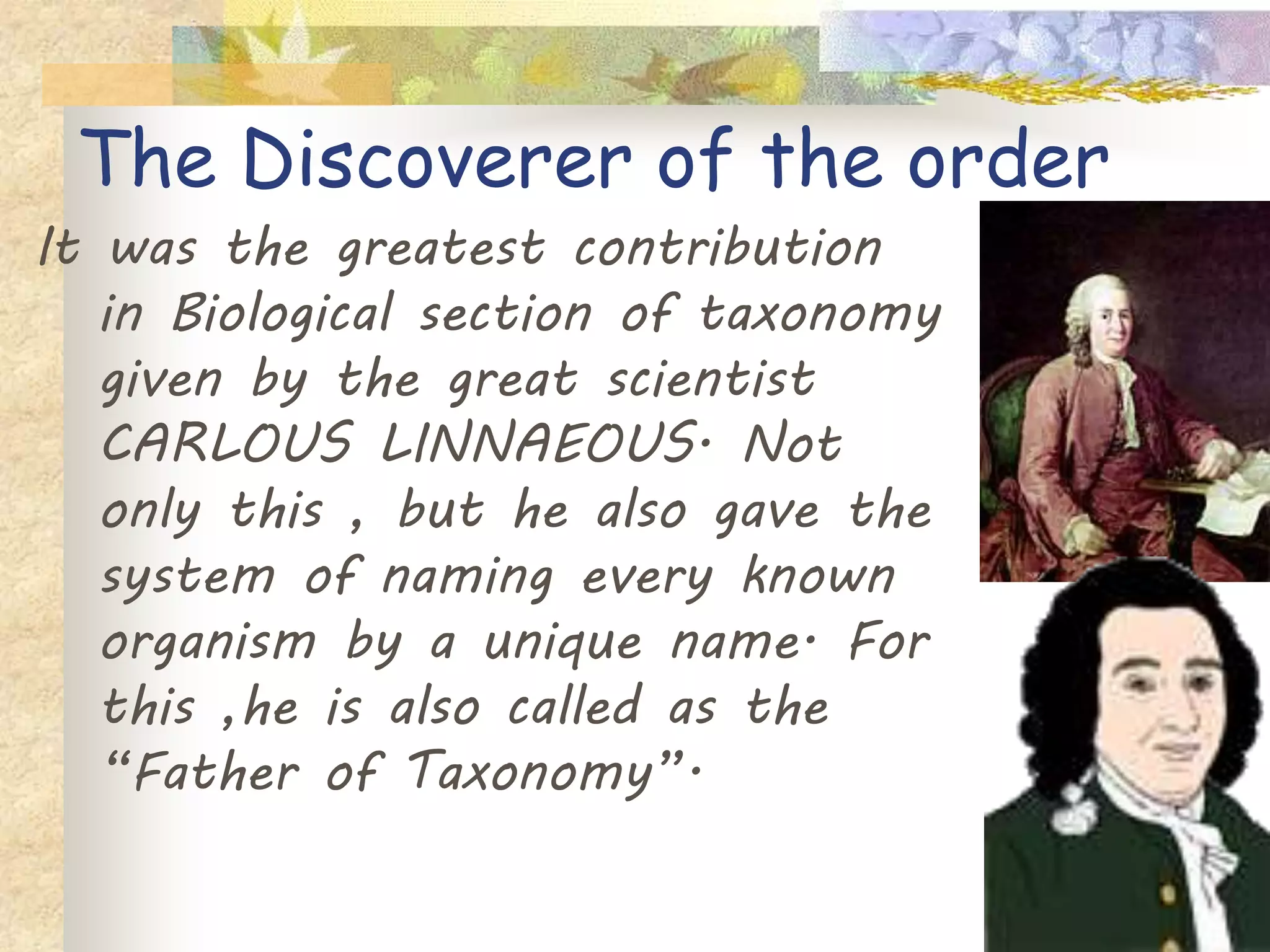 Classification of organisms | PPTX