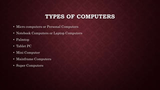 Classification of computers | PPT