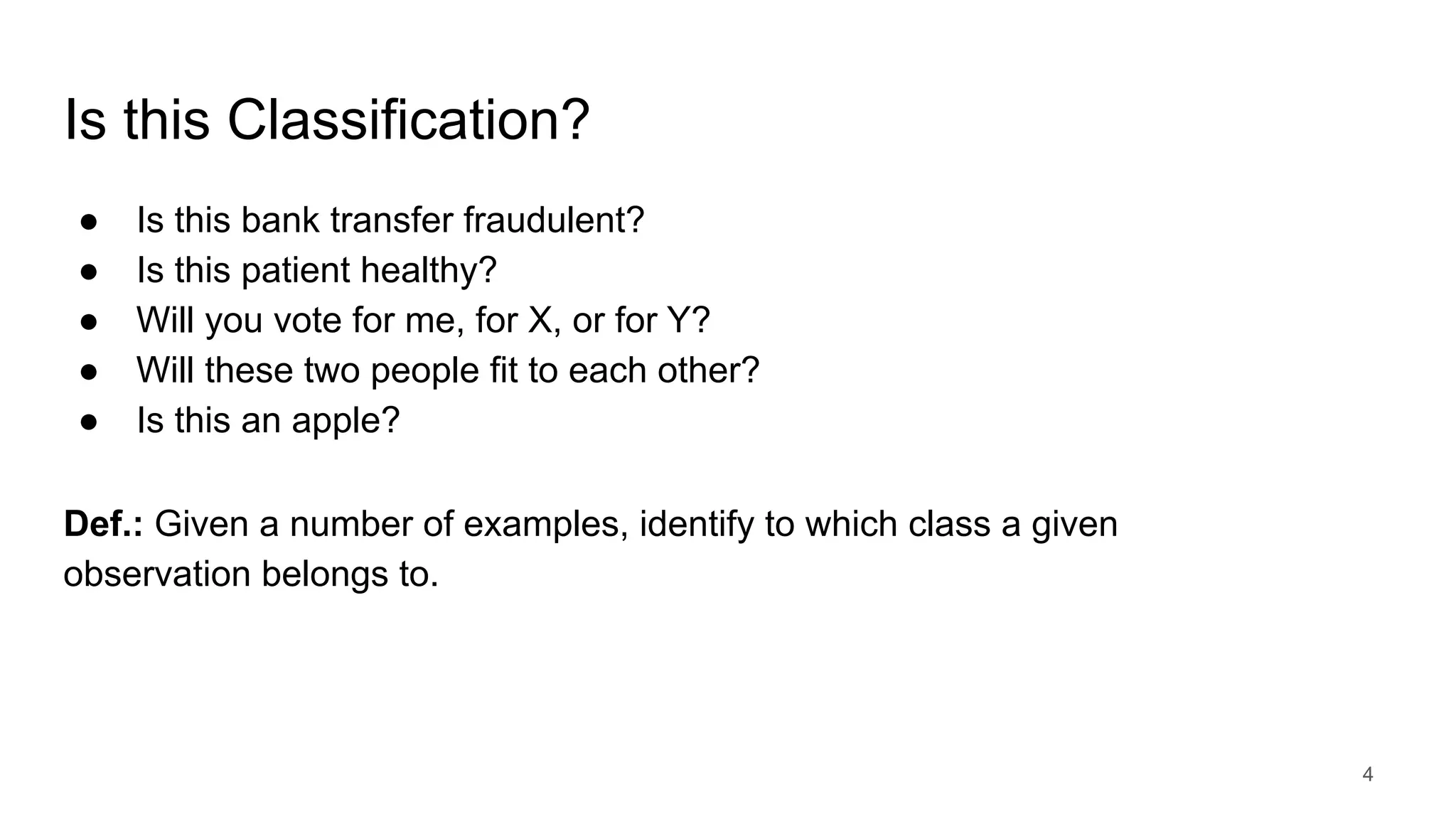 Lecture on Classification | PPT