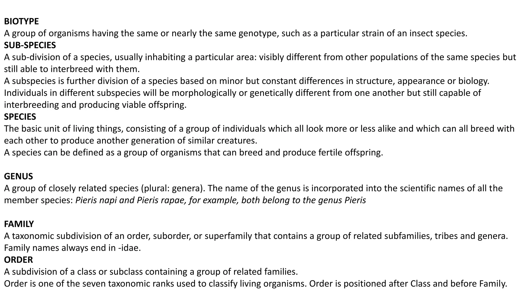 insect taxonomy importance systematics and classification | PPTX