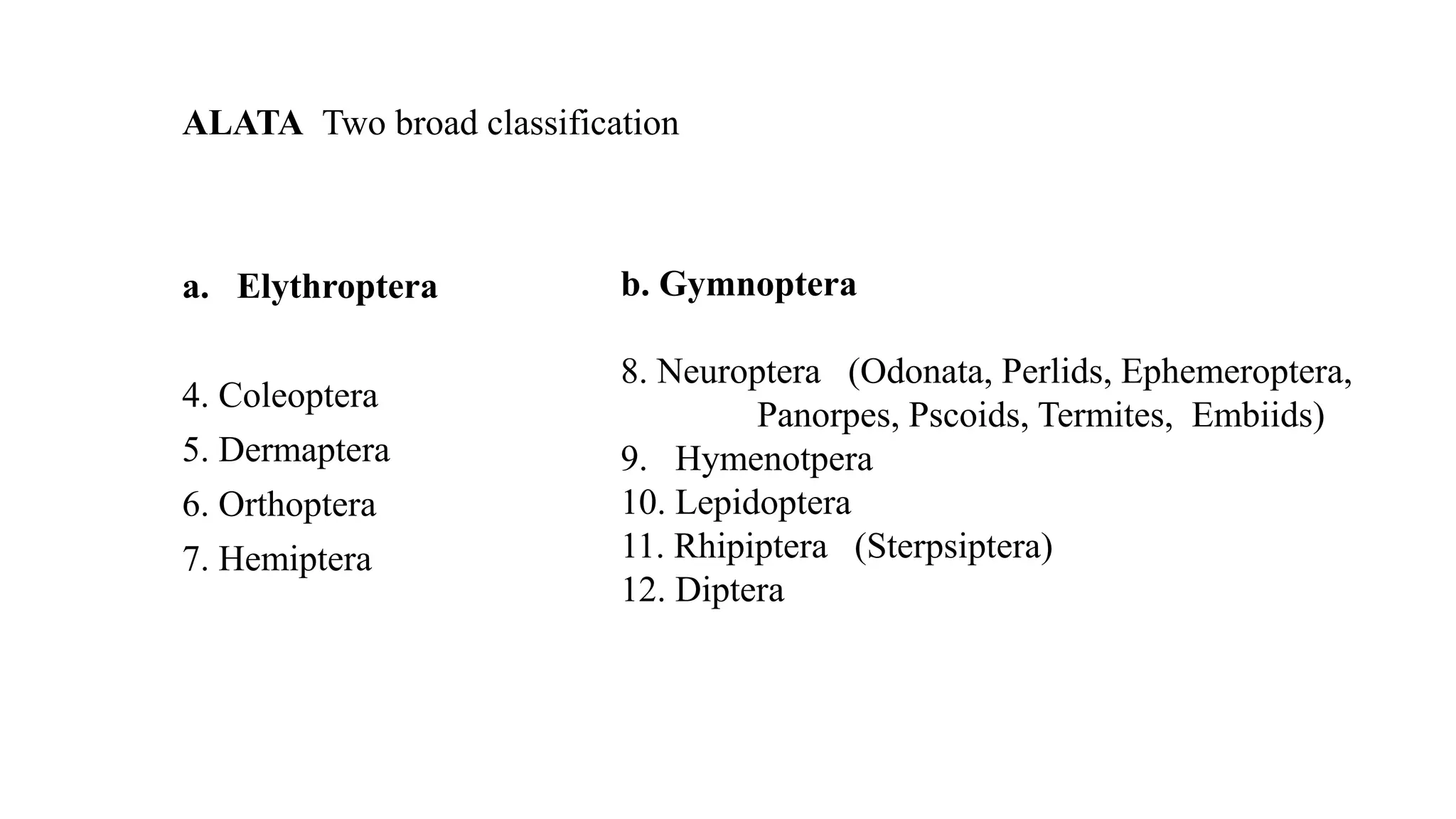 Development of Insects classification | PPTX