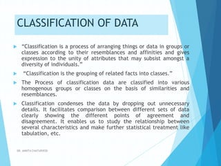 Classification of Data | PPT