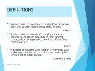 Classification of Data | PPT