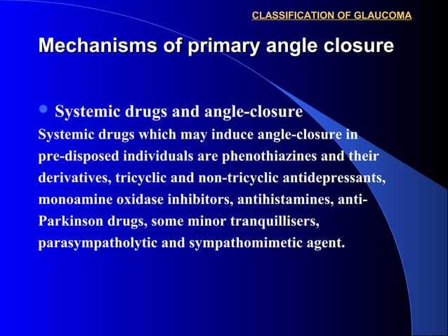 Classification of Glaucoma | PPT