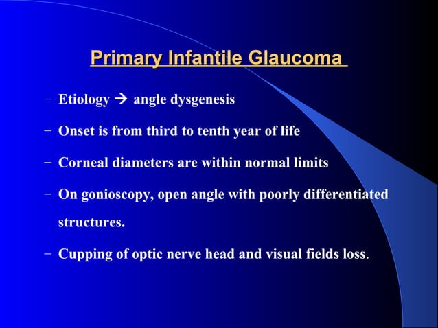 Classification of Glaucoma | PPT