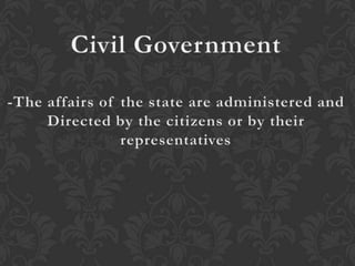Classification of the government | PPT