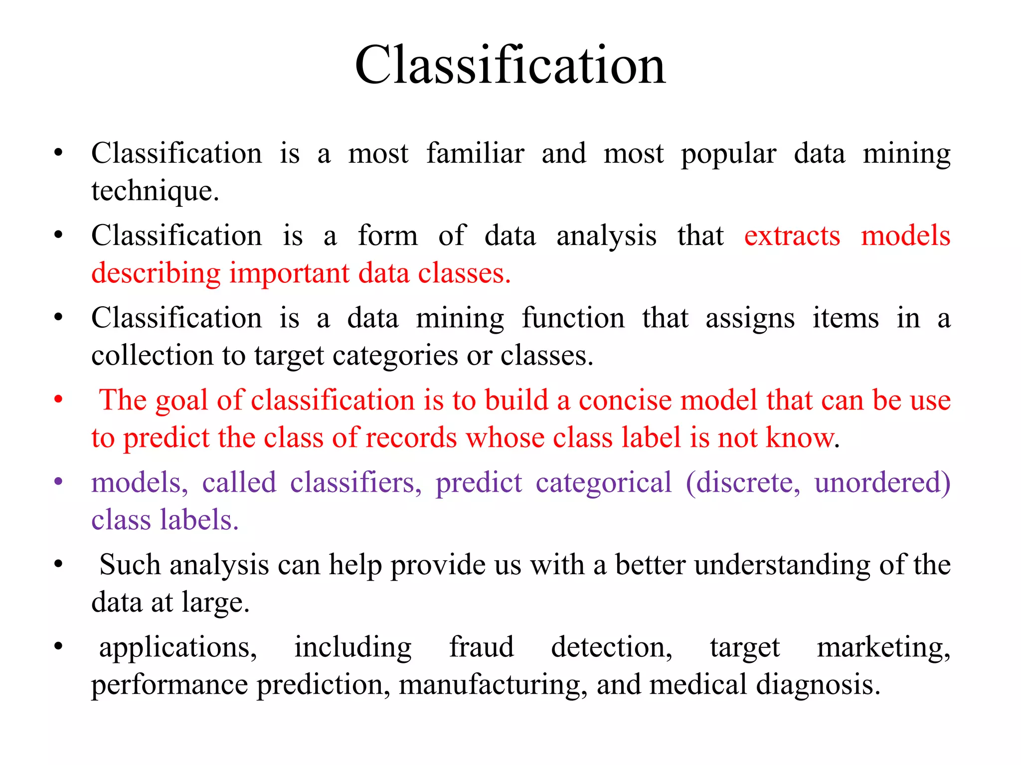 Classification | PPTX | Technology & Computing
