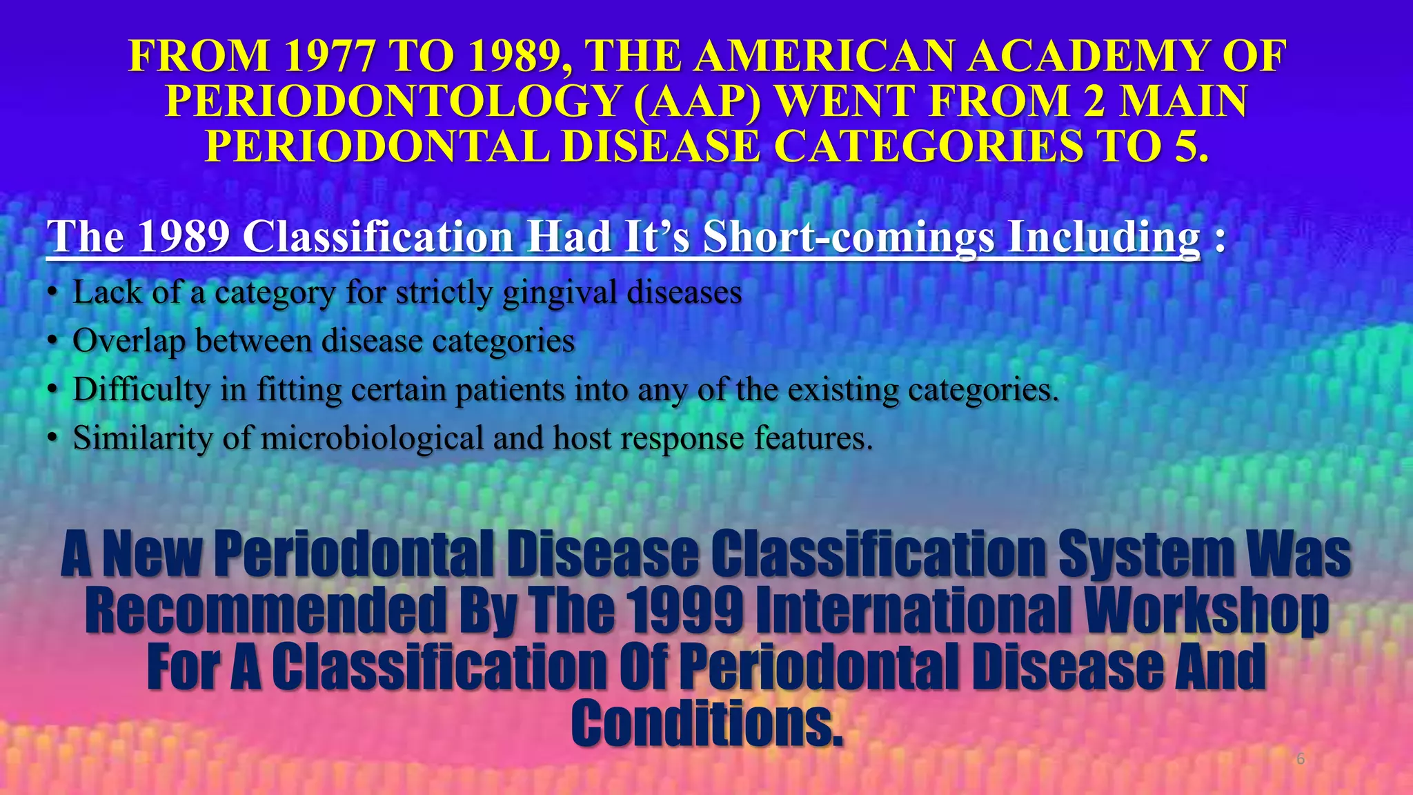 Classification of Gingival & Periodontal Diseases.pptx