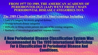 Classification of Gingival & Periodontal Diseases.pptx