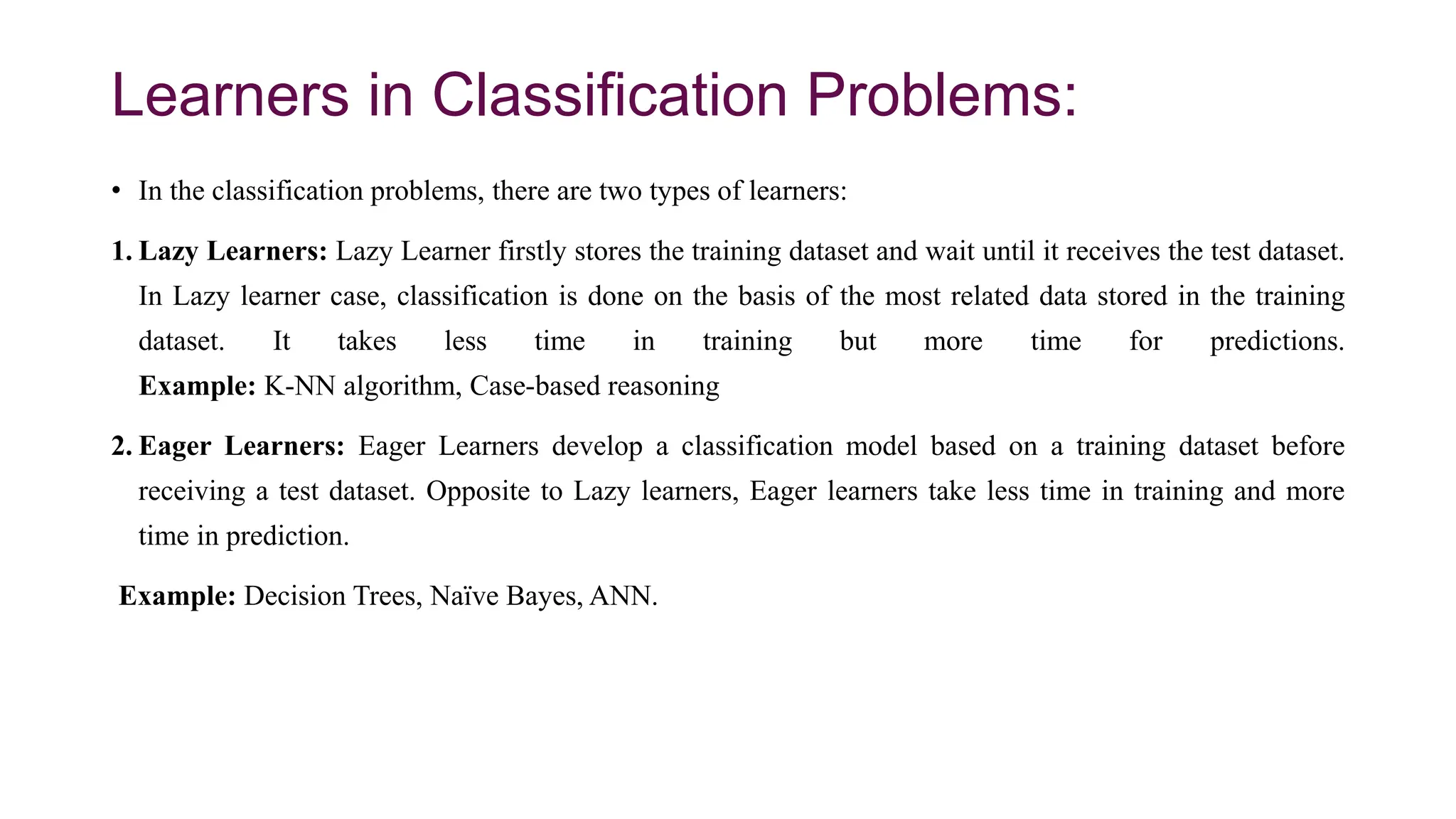 Introduction to classification in machine learning and artificial intelligenceClassification.pptx