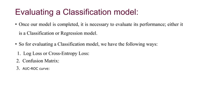 Introduction to classification in machine learning and artificial ...