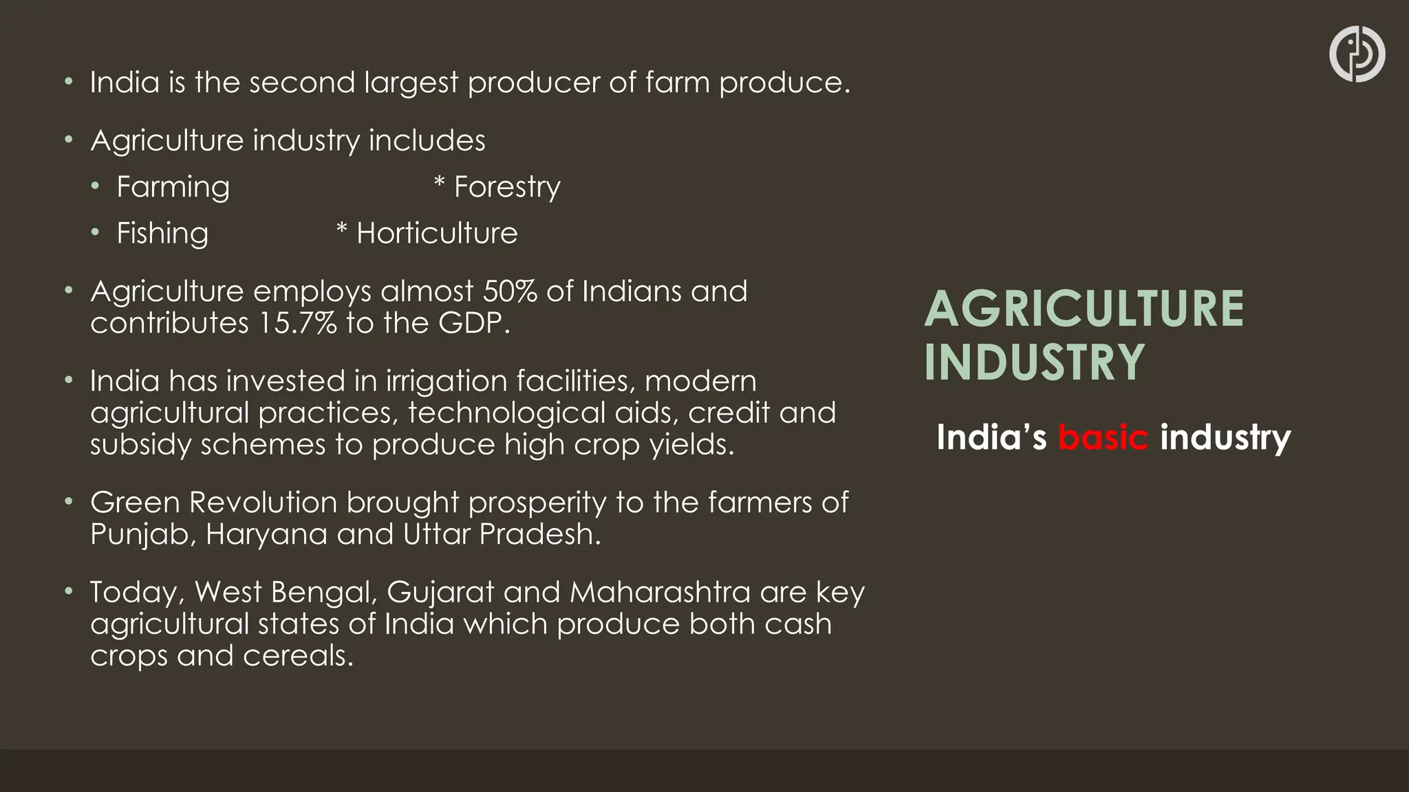 classification of industries in current india | PPSX