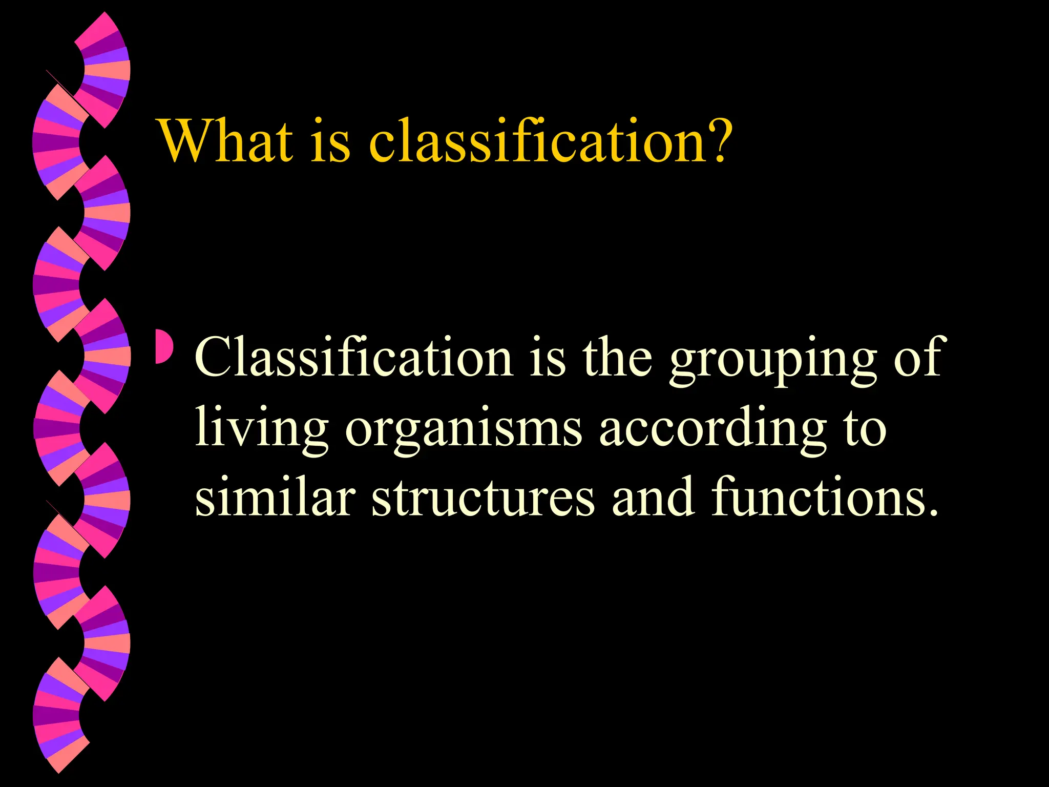 classification.ppt science research task | PPT