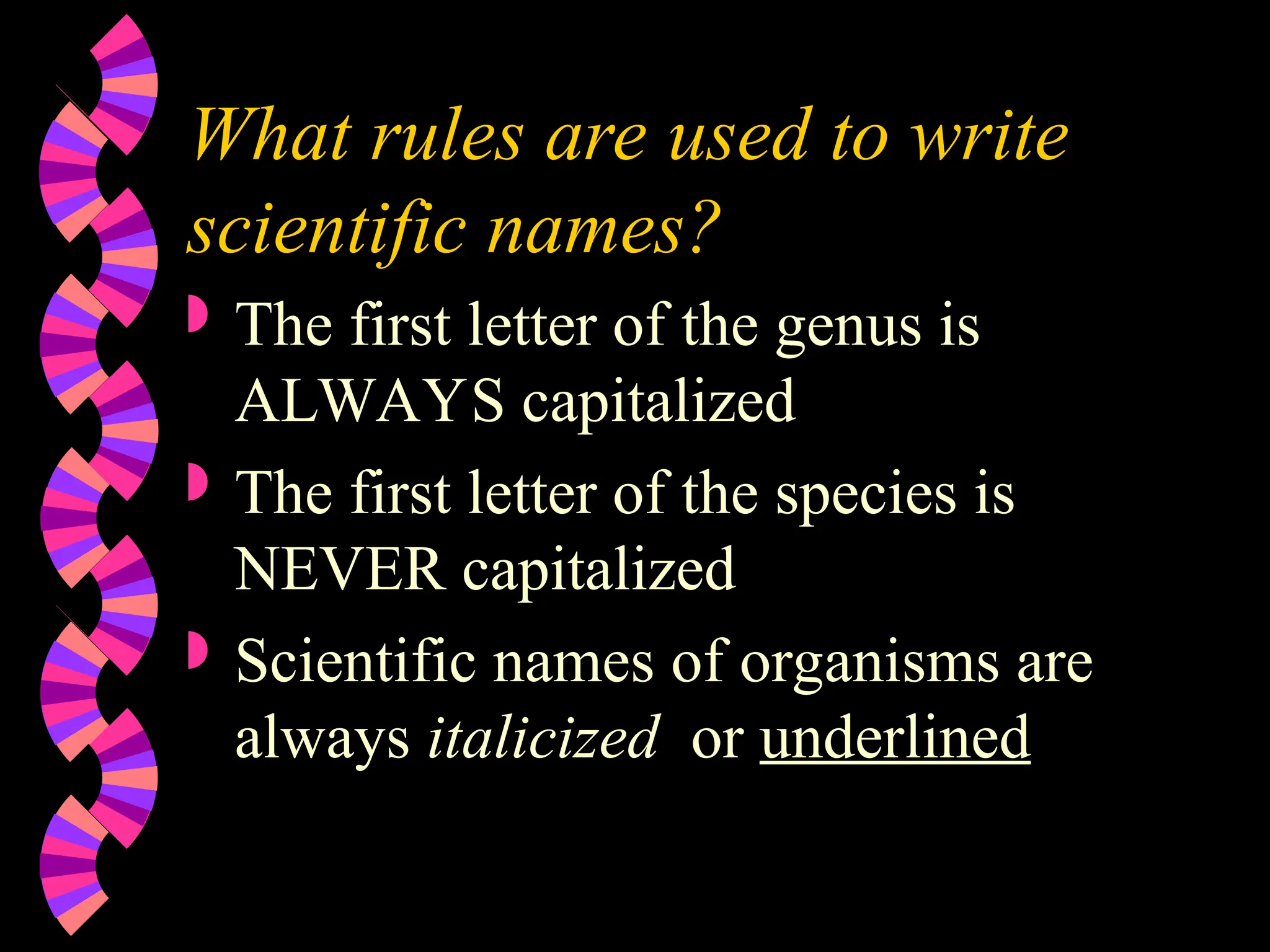 classification.ppt science research task | PPT