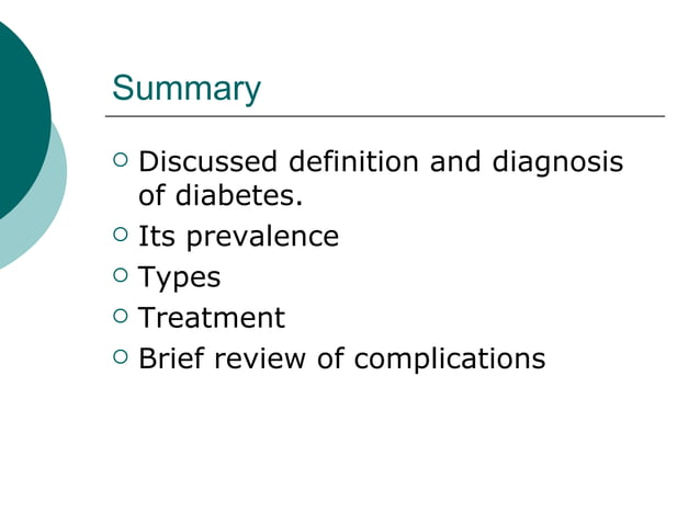Classification And Diagnosis Of Diabetes | PPT