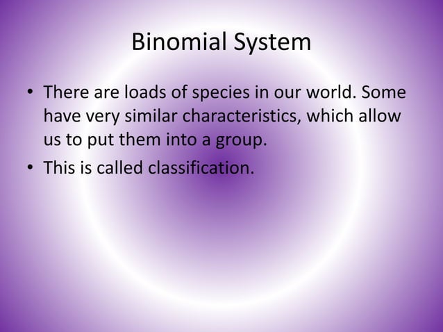 Classification - biology | PPT