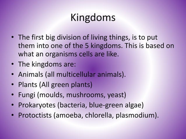 Classification - biology | PPT