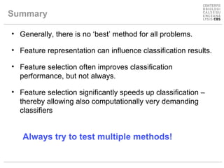Classification by Machine Learning Approaches | PPT