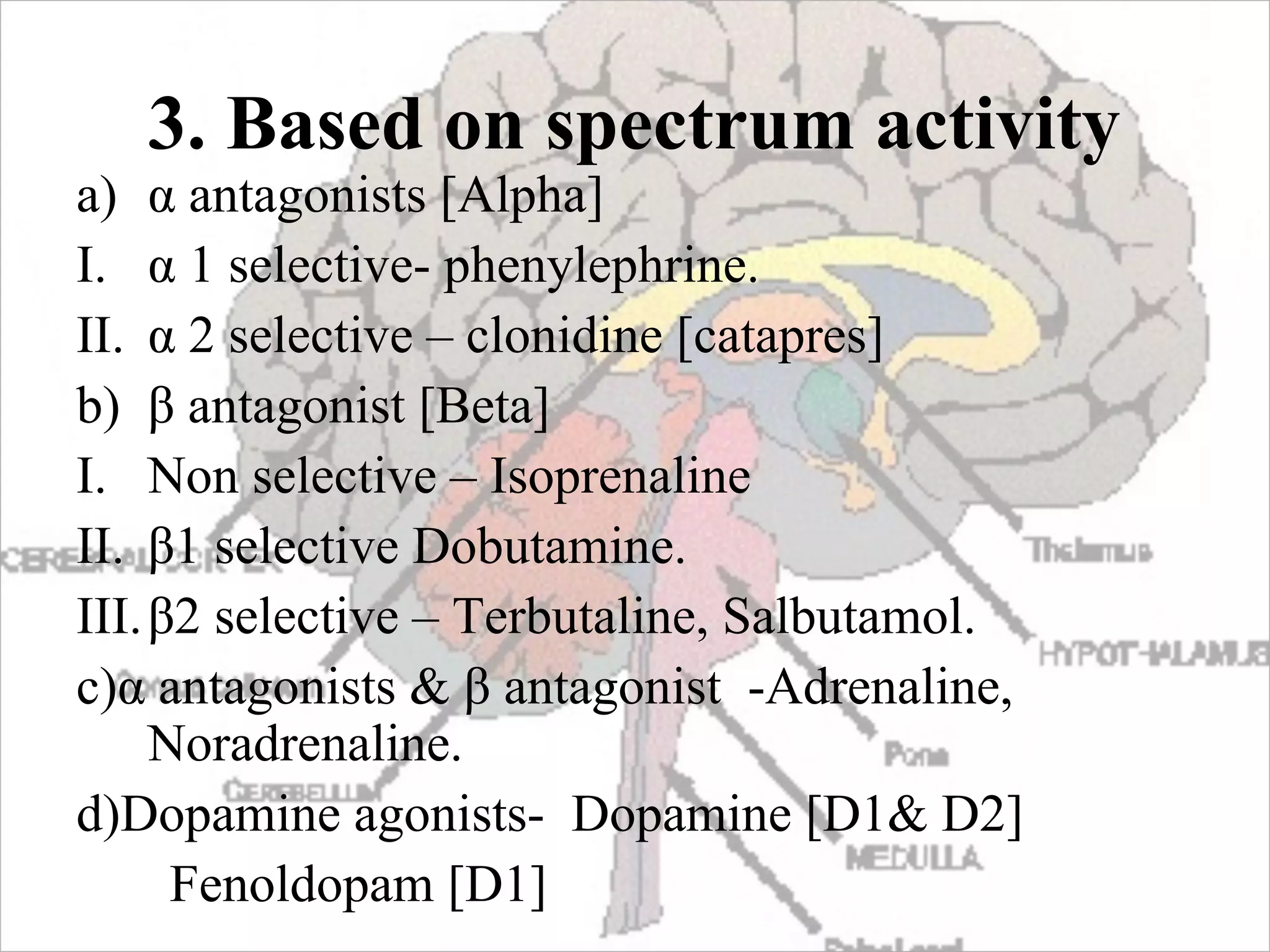 Classification drug act on nervous system | PPT