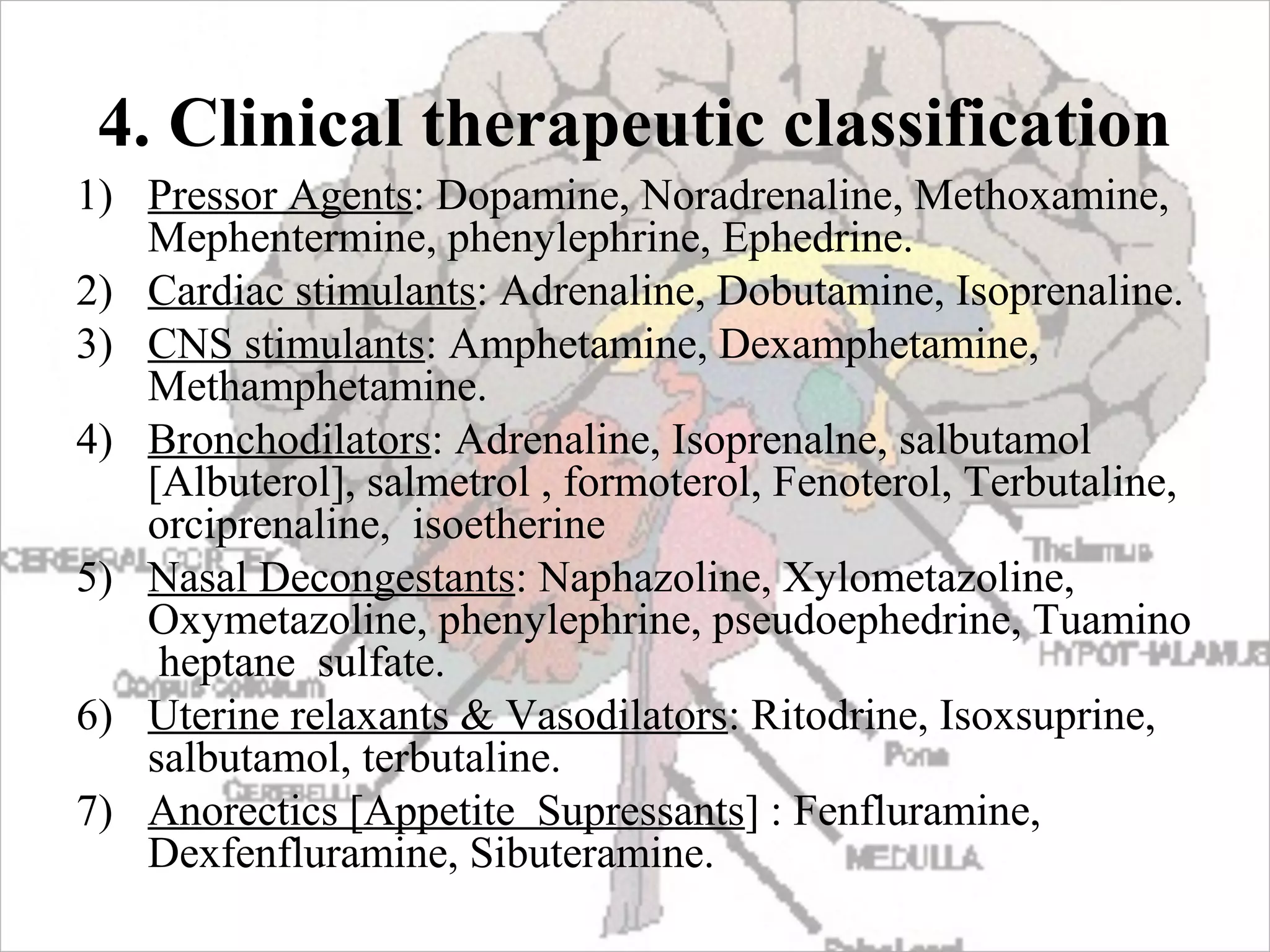 Classification drug act on nervous system | PPT