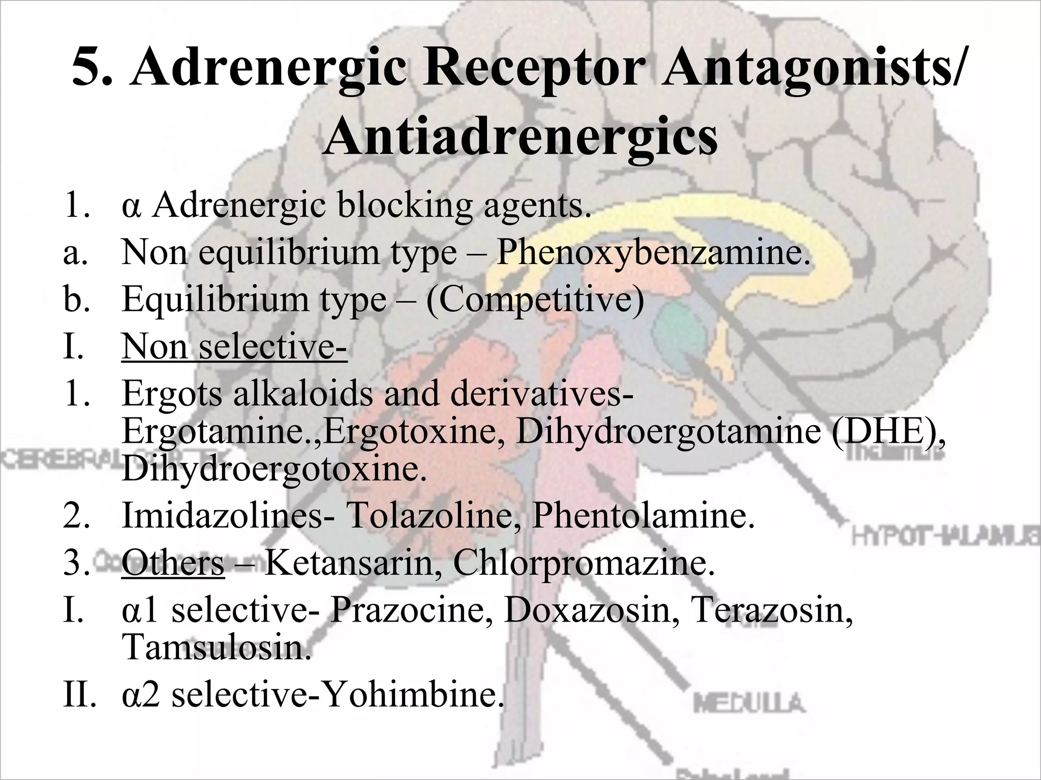 Classification drug act on nervous system | PPT