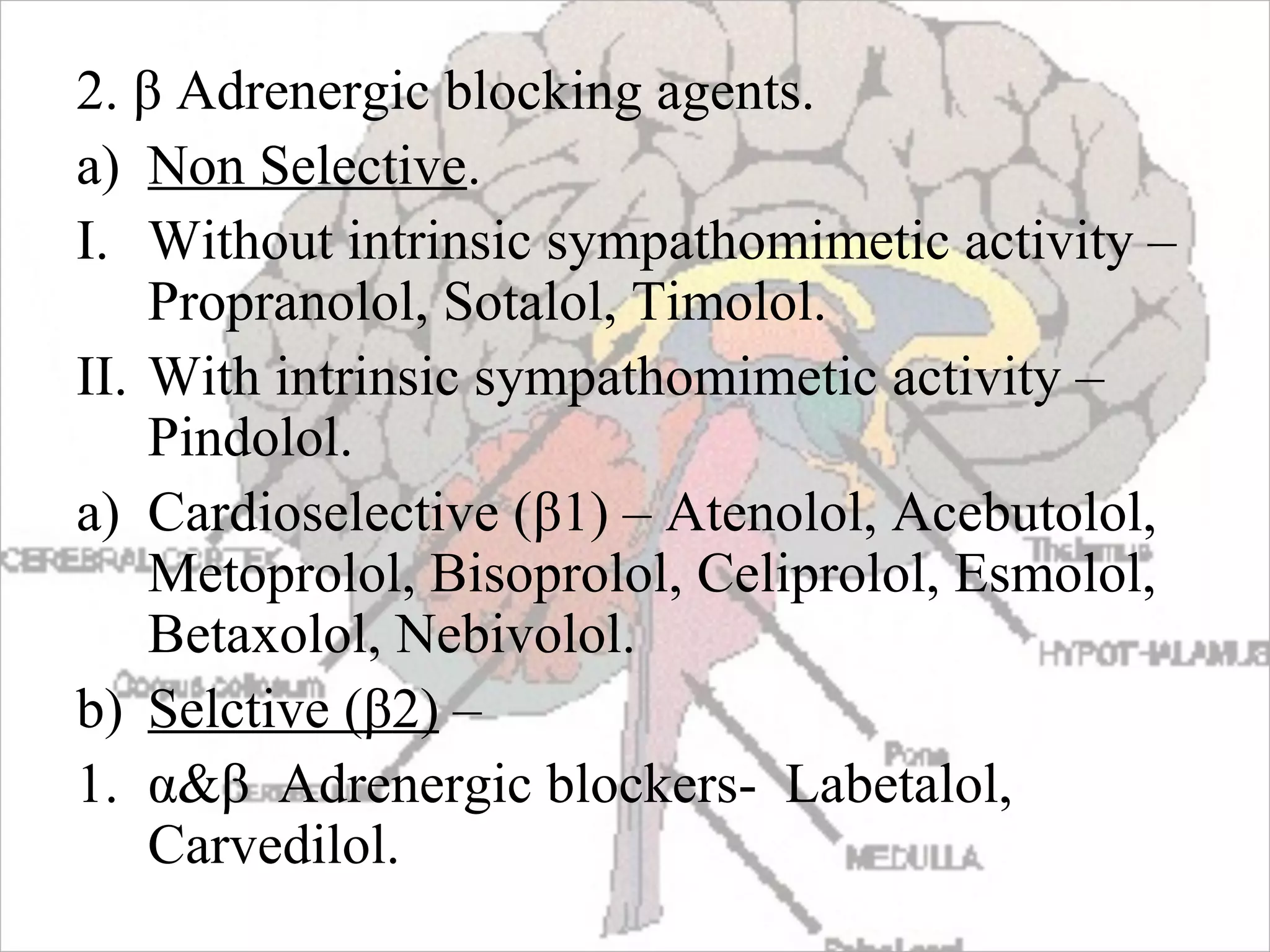 Classification drug act on nervous system | PPT