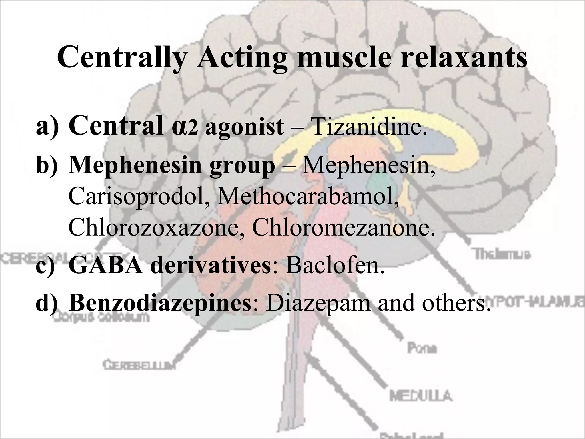 Classification drug act on nervous system | PPT