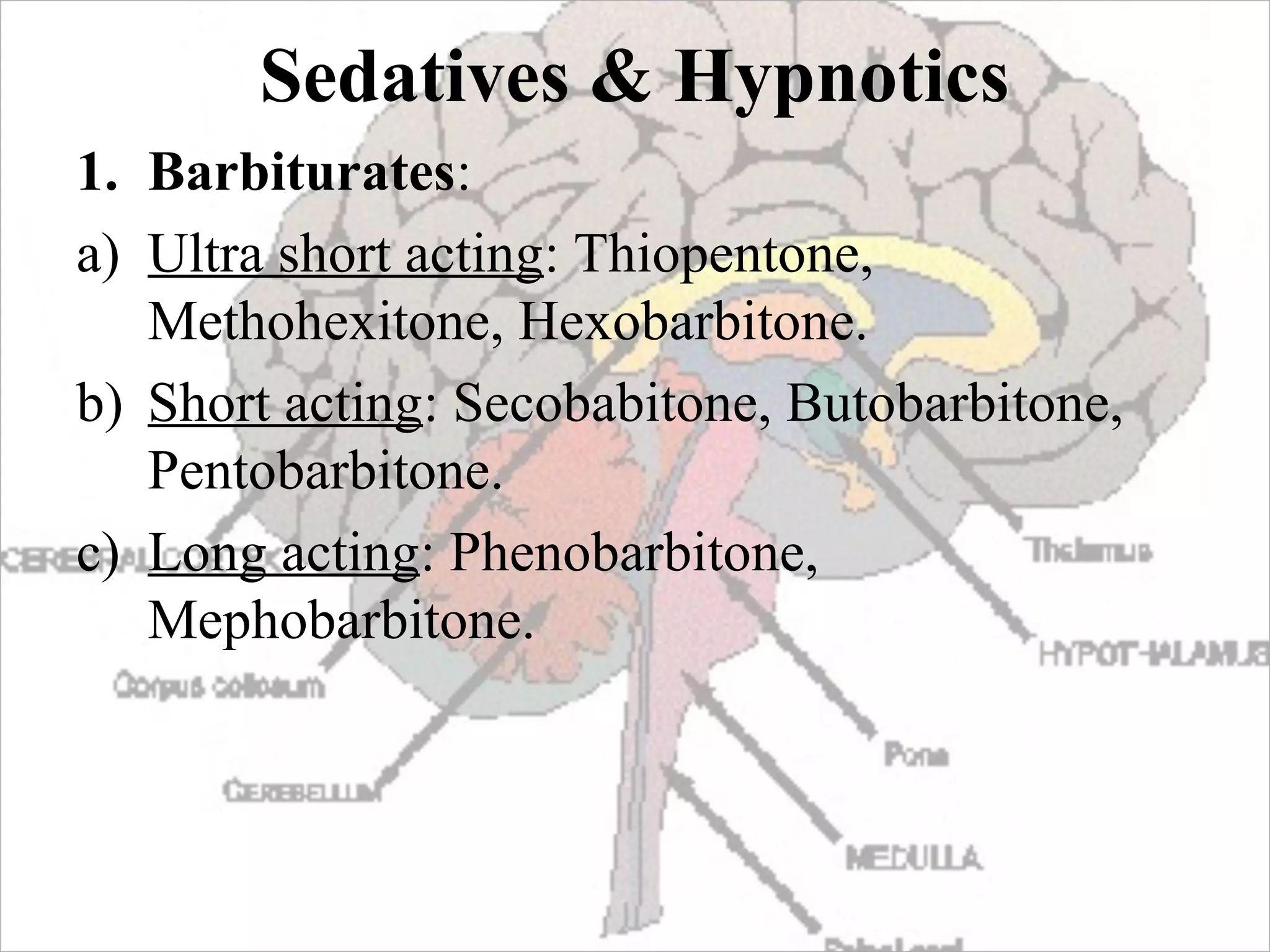 Classification drug act on nervous system | PPT