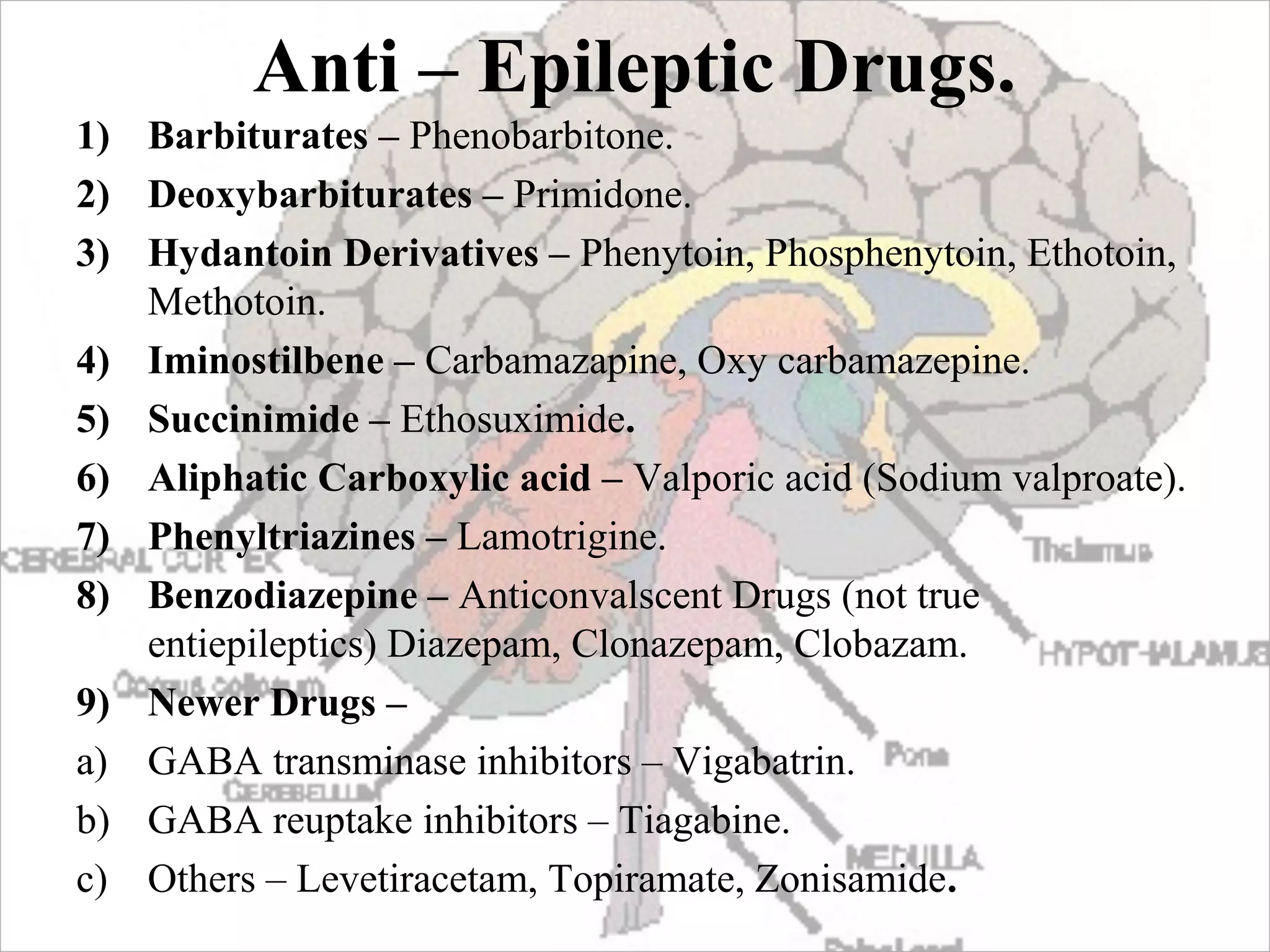 Classification drug act on nervous system | PPT