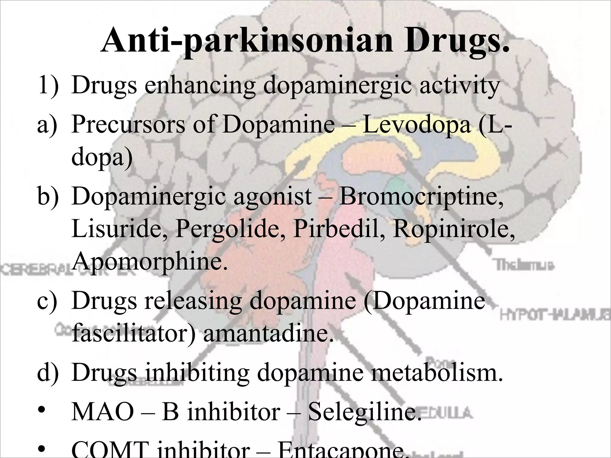 Classification drug act on nervous system | PPT