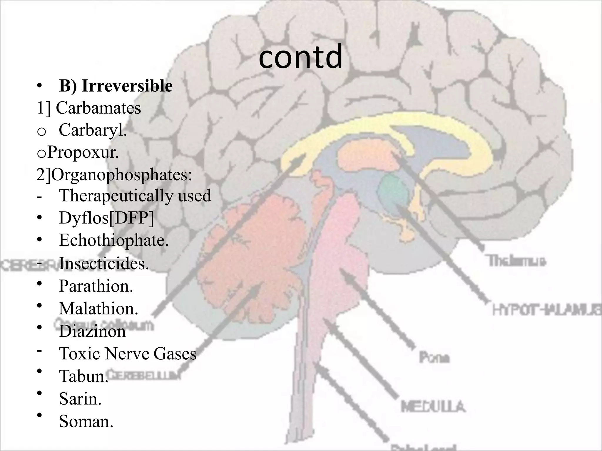 Classification drug acton nervous system | PPTX
