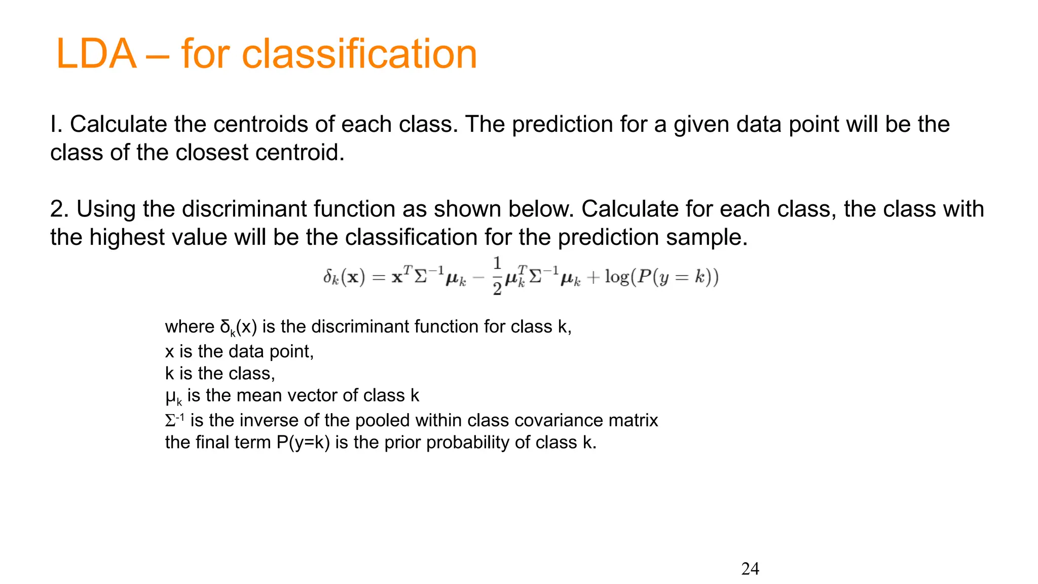 Classification - Linear Models with LDA.pptx